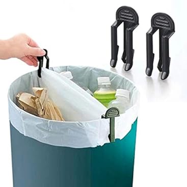 KWOW Garbage Bag Clips, 8 Pieces Practical Trash Can Clips Plastic ...