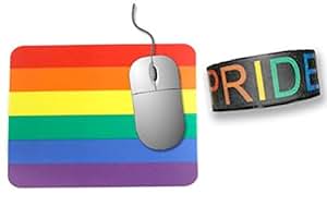 Amazon.com: Rainbow Flag Gay & Lesbian Pride Mouse Pad - for ball or ...