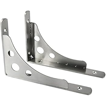 Amazon.com: APEX Stainless Steel Shelf Bracket (6 inch bracket): Home ...