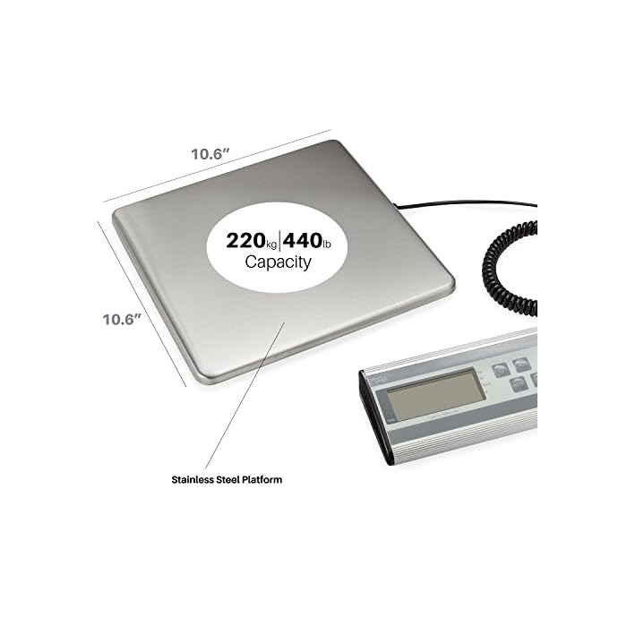 Smart Weigh 440lbs x 6 oz. Digital Heavy Duty Shipping and Postal Scale ...