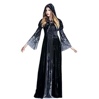 Amazon.com: Costour Halloween Male Witch Costume Devil Witch Vampire ...
