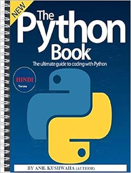 Buy PYTHON IN HINDI ( PYTHON PROGRAMMING ) SPIRAL BINDING Book Online ...