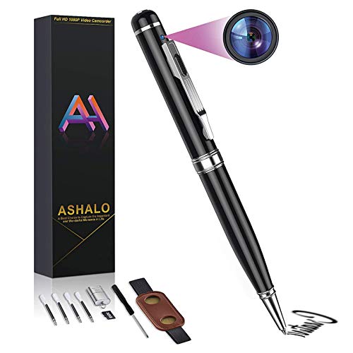 ASHALO Hidden Camera Pen,Spy Viden Pen wiht HD 1080P Portable Digital ...