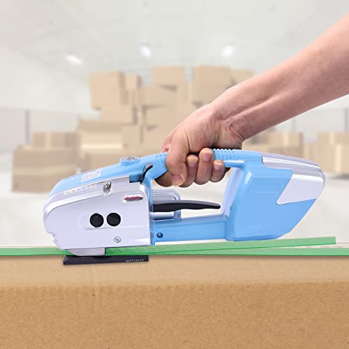 Electric Strapping Machine for 1/2-5/8in PP/PET Straps, Battery Powered ...