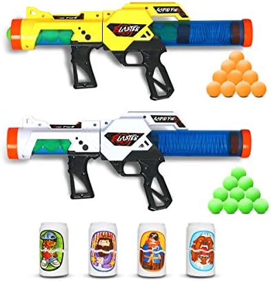 MESIXI Atomic Power Popper Gun Battle Pack Foam Ball Blaster Guns Air ...