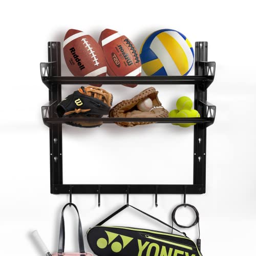 Wallmaster Garage Sports Equipment Organizer Ball Storage Rack Wall ...
