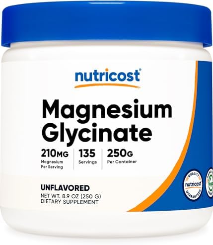 Nutricost Magnesium Glycinate Powder (250 Grams) (Unflavored) price in ...