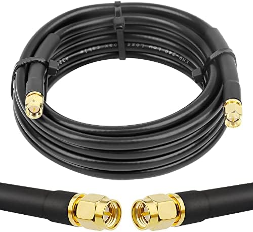 سعر MOOKEERF SMA Male to SMA Male Coaxial Cable 50 ohm KMR240 Coax Cable Ultra Low Loss Antenna ...