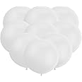 Amazon.com: 30pcs 18 Inch Big White Balloons Latex Round Balloons Giant ...