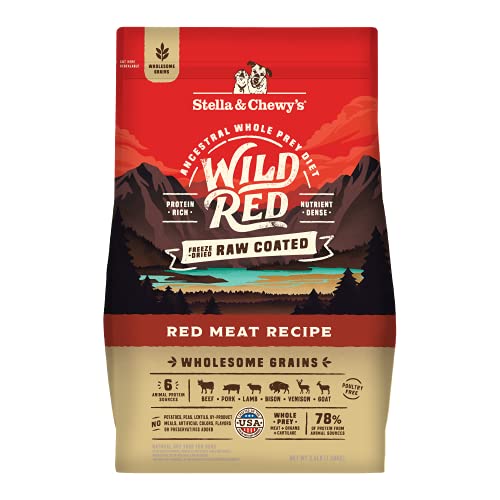 Stella & Chewy's Wild Red Dry Dog Food Raw Coated High Protein ...