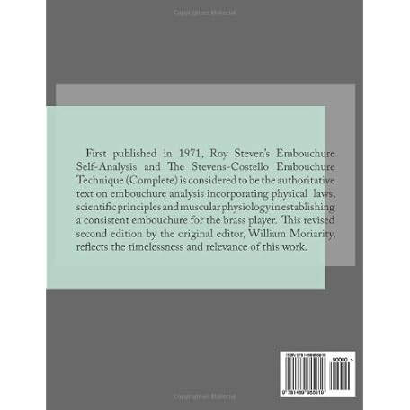 Mua Embouchure Self-Analysis The Stevens-Costello Embouchure Technique ...