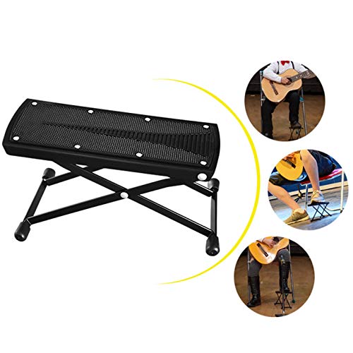 Guitar Foot Rest, Height Adjustable Guitar Footstools/Folding Footstool ...