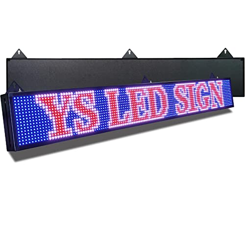 PH10 mm Outdoor Led Sign 52 x 8 inch Led Scrolling Message Board RGB ...