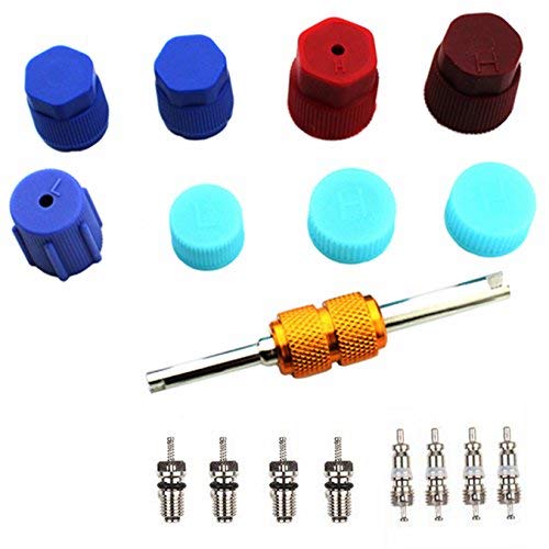 Aracey 19Pcs Air Conditioning Valve Core Kit | Car & Home AC R12 R134a ...