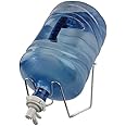 Amazon.com: AquaNation Chrome Silver Metal Plated 3 - 5 Gallon Water Bottle Jug Canteen Stand ...