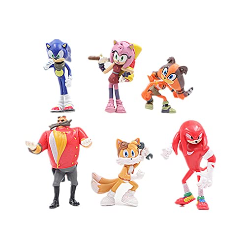6PS Sonic The Hedgehog,Sonic Toys,Action Figures,Party Supplies ...