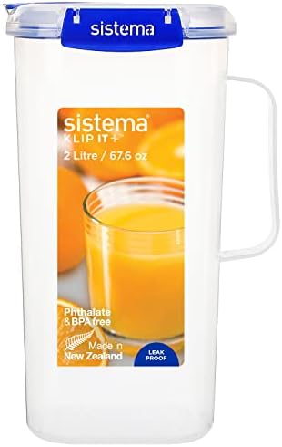 سعر Sistema 884206 Klip It Plus Jug, Polypropylene, 2 Litres فى مصر ...