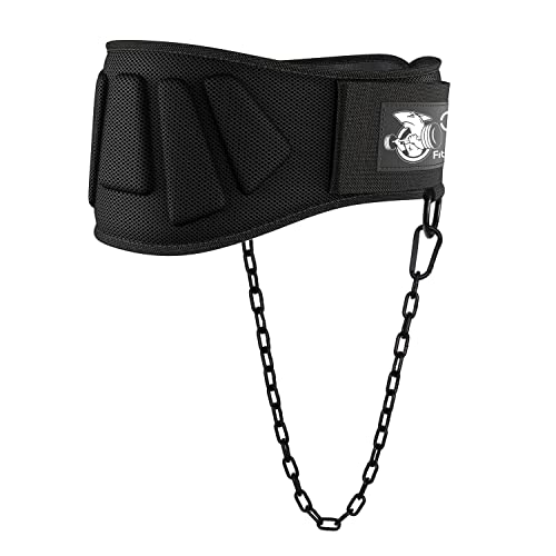 Oujiushark Dip Belt with Adjustable Chain, Heavy Duty Pull up Belt with ...