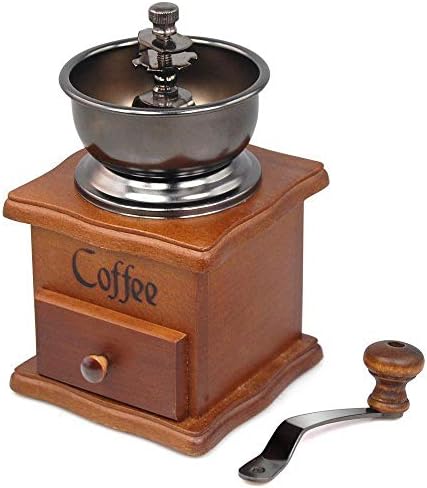 Manual coffee grinder - premium vintage style coffee grain burr mill ...