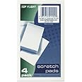 Amazon.com : Top Flight Scratch Pads, 3 x 5 Inches, White, 50 Sheets ...