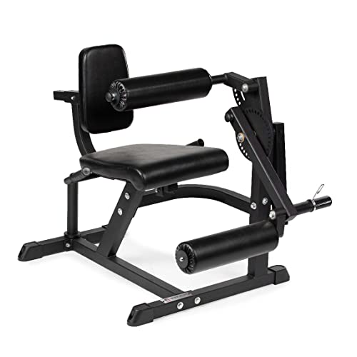Titan Fitness Adjustable Plate Loaded Leg Extension and Curl Machine ...
