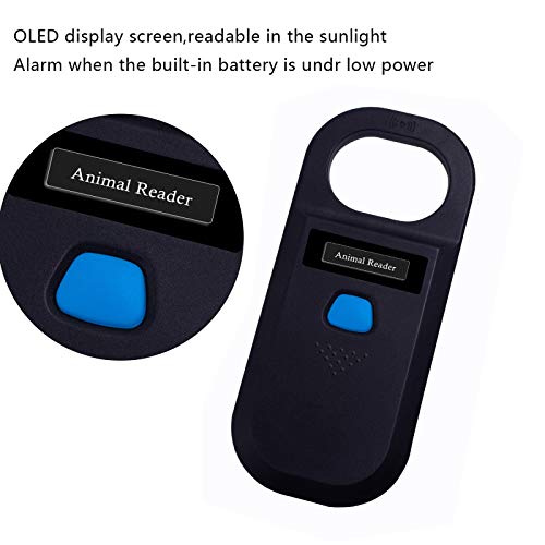 Microchip Reader Scanner, Symcode RFID EMID Animal Handheld Reader Pet ...
