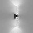 Tipace Black LED Crystal Bathroom Vanity Light Fixtures,Modern Wall ...