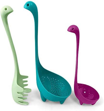 Dinos In The Kitchen Dinosaur Ladle, Colander & Pasta Spoon Set - 3 pcs ...