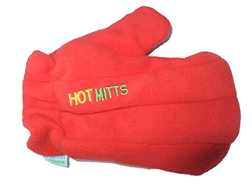 Microwave Hand Warmers Gloves - Pair of Hot Mitts red medium - Ibuprofen