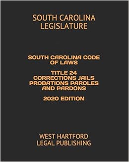 Buy South Carolina Code of Laws Title 24 Corrections Jails Probations ...