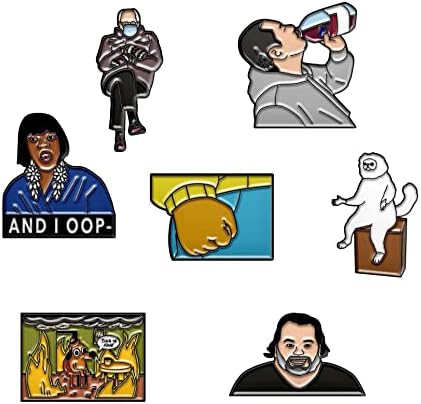 The Carefree Bee 7 Meme Pins by – Cute Enamel Pins Set Cool Pins For ...