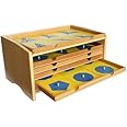 Amazon.com: Montessori Geometric Cabinet with 35 Insets : Home & Kitchen