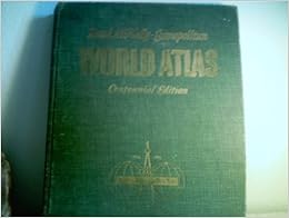 Rand McNally Cosmopolitan World Atlas Centennial Edition 1856-1956 Rand ...