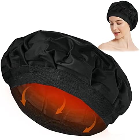 LinJie Cordless Deep Conditioning Heat Cap,Steaming Heat Cap,Heat ...
