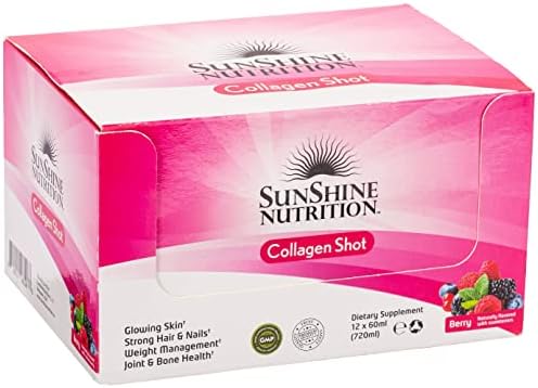 Sunshine Nutrition Collagen Shots Berry, 60 ml, Pack of 12 price in UAE ...