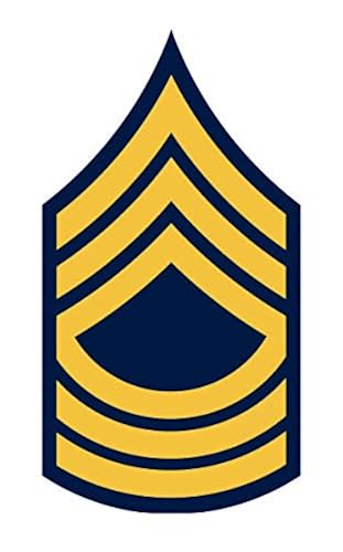 JS Artworks United States Army Master Sergeant Msg E-8 Rank Insignia ...