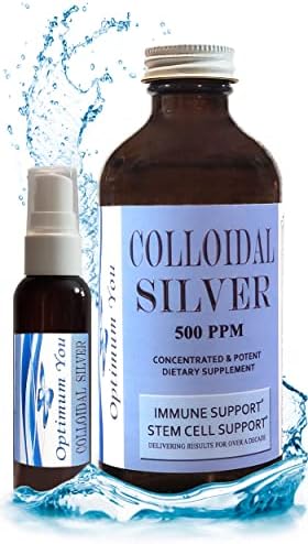 Colloidal Silver 500 PPM (8 oz) with Spray Bottle | Immune Support ...