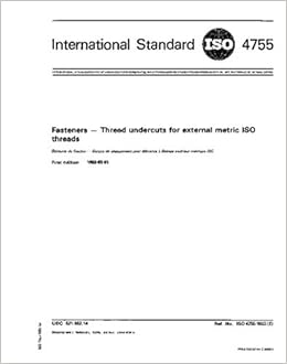 Amazon.in: Buy ISO 4755:1983, Fasteners - Thread undercuts for external ...