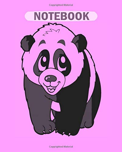 Notebook: cute 4th birthday panda kid boy girl 4 years old - 50 sheets ...