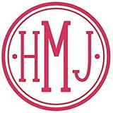 Amazon.com: Custom Initial Monogram Vinyl Decal Bumper Sticker, for ...