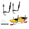 GSOU 1 Pair Heavy Duty Steel Kayak Wall Racks Wall Mount Canoe ...