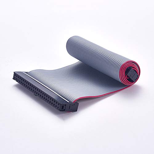 Fielect 2pcs IDC 50 Pin Connector Gray Wire Flat Ribbon Cable Connector ...