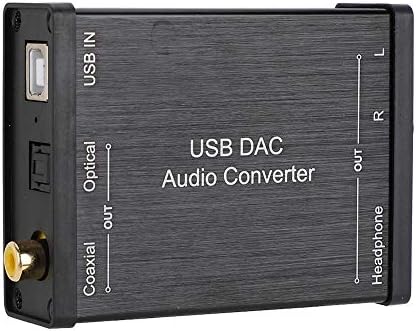 Dac Audio Converter, USB Input Optical To Analog Converter Highly ...