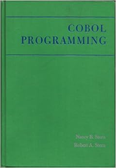 Cobol Programming : Stern, Nancy B., Stern, Robert A.: Amazon.com.mx: Libros