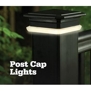 TimberTech 4" x 4" Post Cap Light - Black - - Amazon.com
