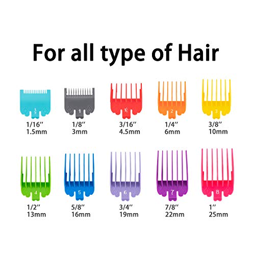 HOP Professional hair clipper guards attachments set-Trimmer guard attachment kit-Replacement ...