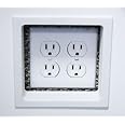 FastCap Electrical Trim Ring Cover for single outlets in white ...