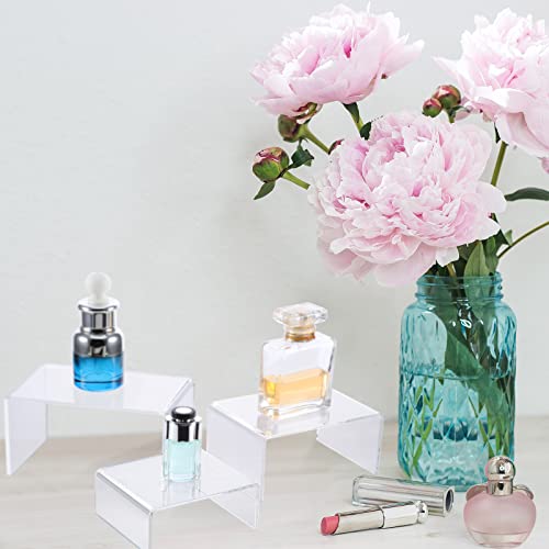 Chuangdi 2 Sets Acrylic Display Risers, Jewelry Display Riser Shelf ...