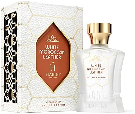 H HABIBI White Moroccan Leather Arabian Cologne for Men - Smooth, Warm ...