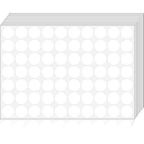 1400 PCS White Dot Stickers Round Coding Labels Circle Dots Labels ...